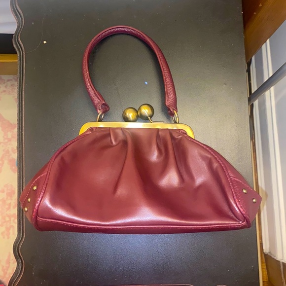 Bags | Vintage Maroon Purse | Poshmark